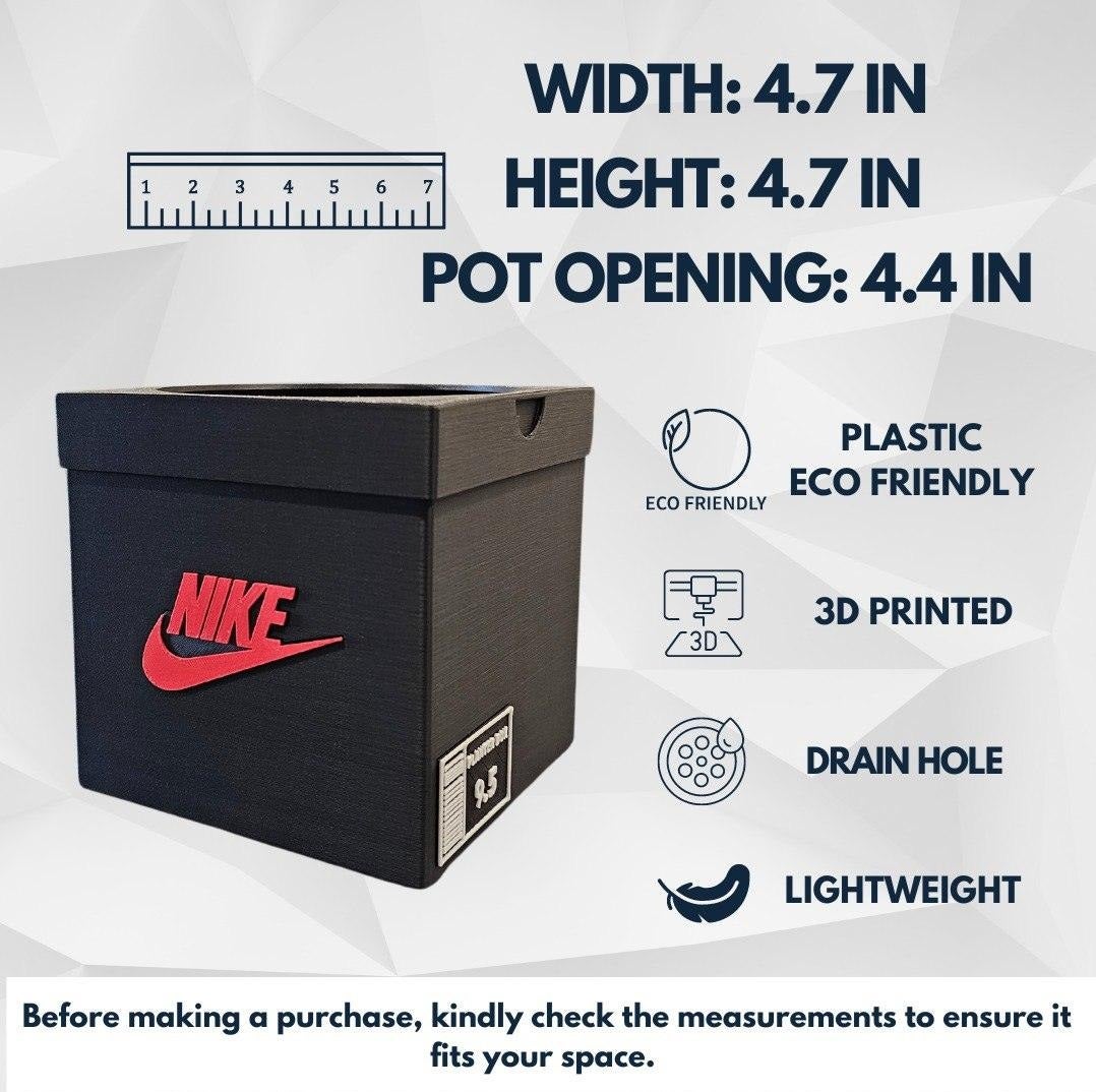 Nike Planter Box | Emerald City Plant Shop